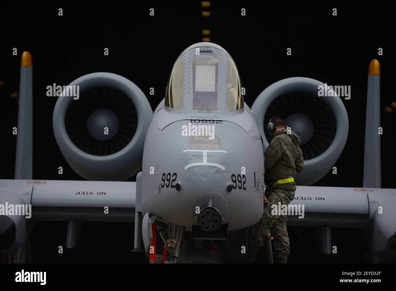 U.S. Air force Senior Airman Christopher Nichols, an avionics ...