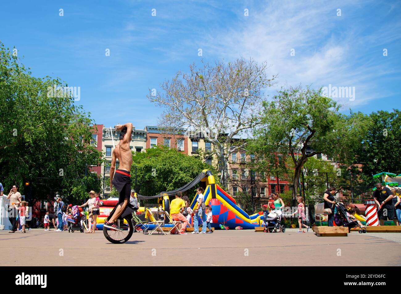 Performer at the HOWL Festival held at Tompkins Square Park in New York ...