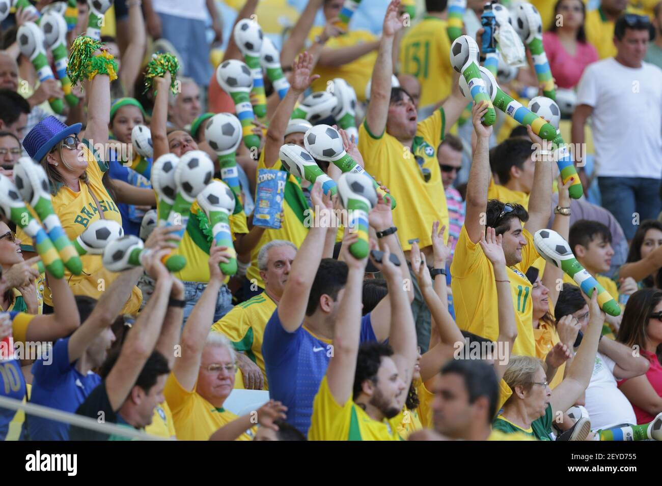 Brazil supporters during the friendly soccer match between Brazil and ...