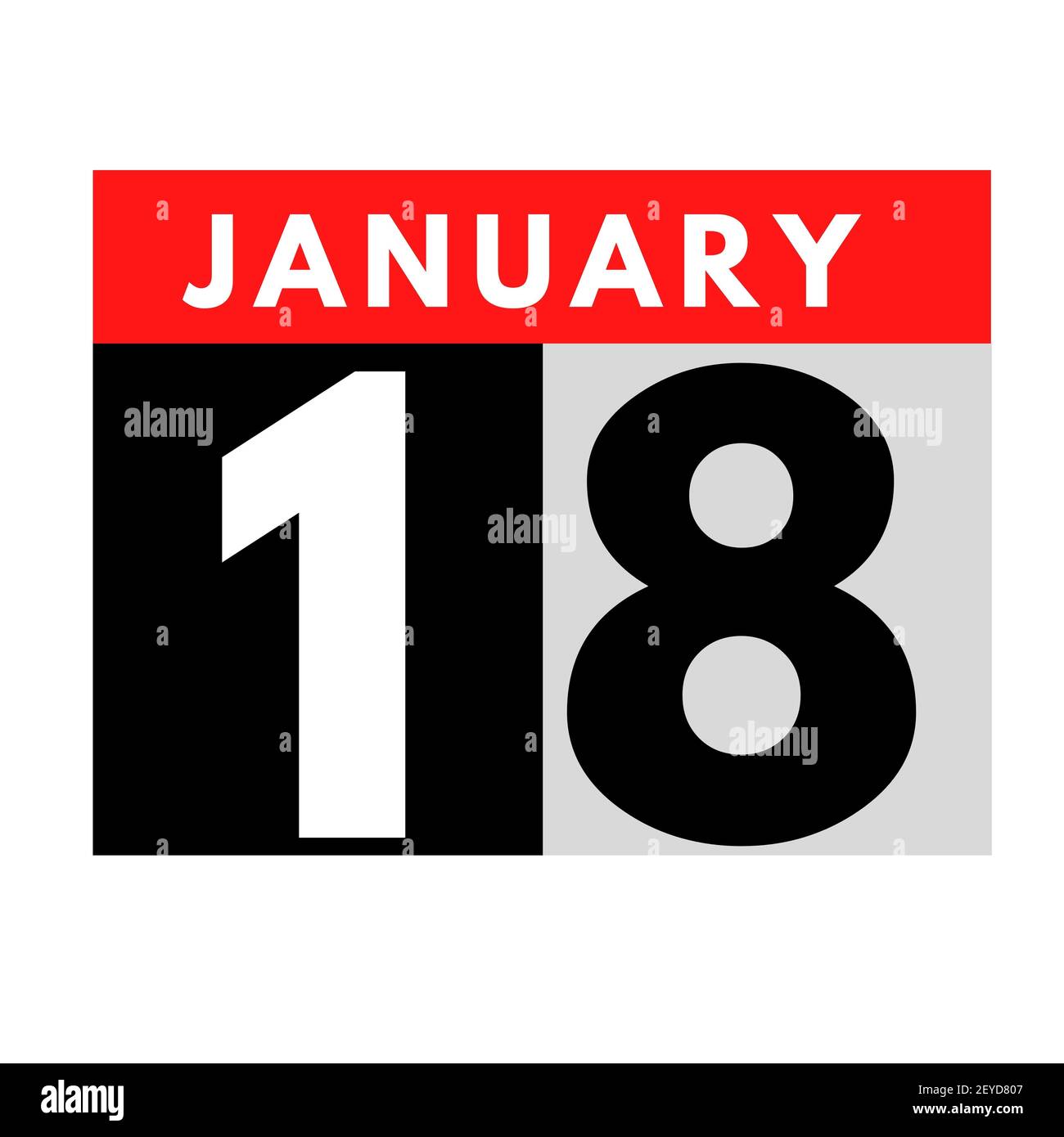 18 january icon hi-res stock photography and images - Alamy