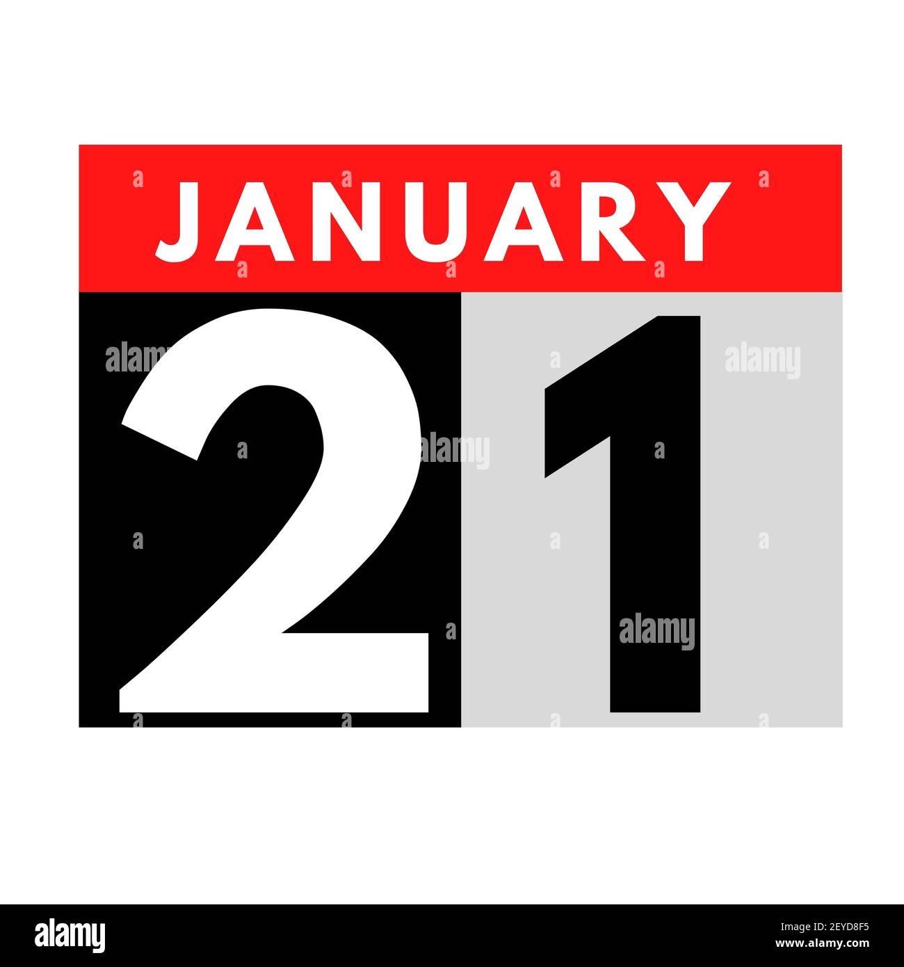 21 january calendar hi-res stock photography and images - Alamy