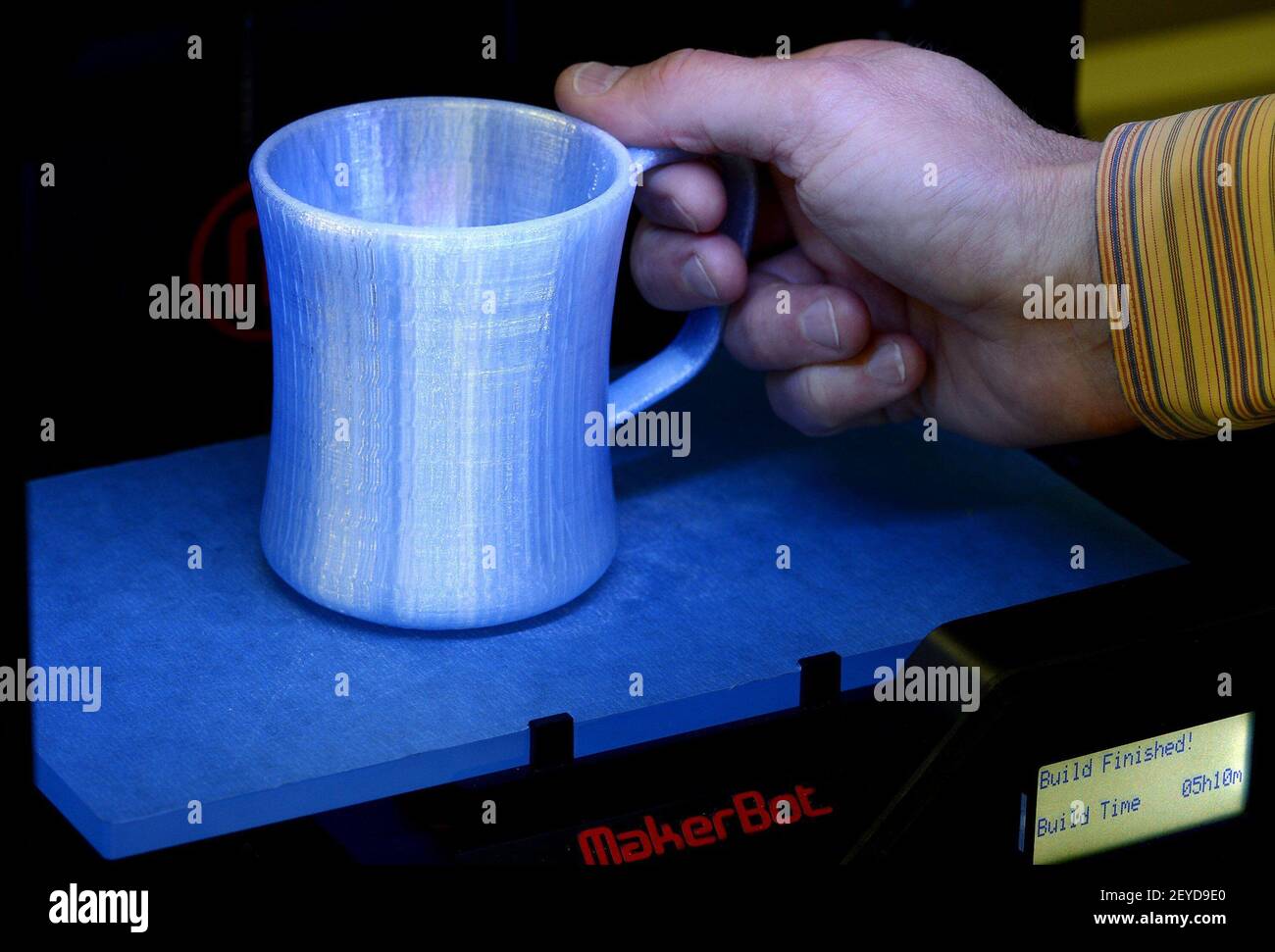 It took five hours and ten minutes to "print'' this coffee mug at the ...