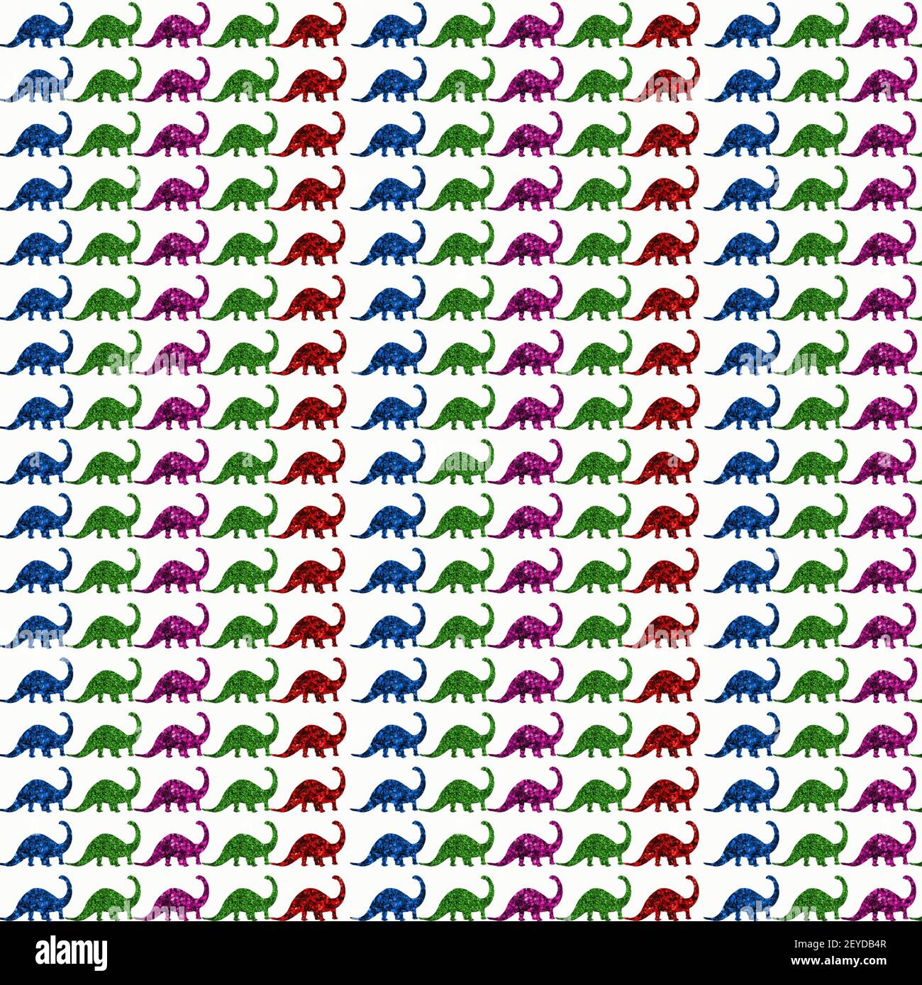 An illustration of the same dinosaur in four different colors on a ...