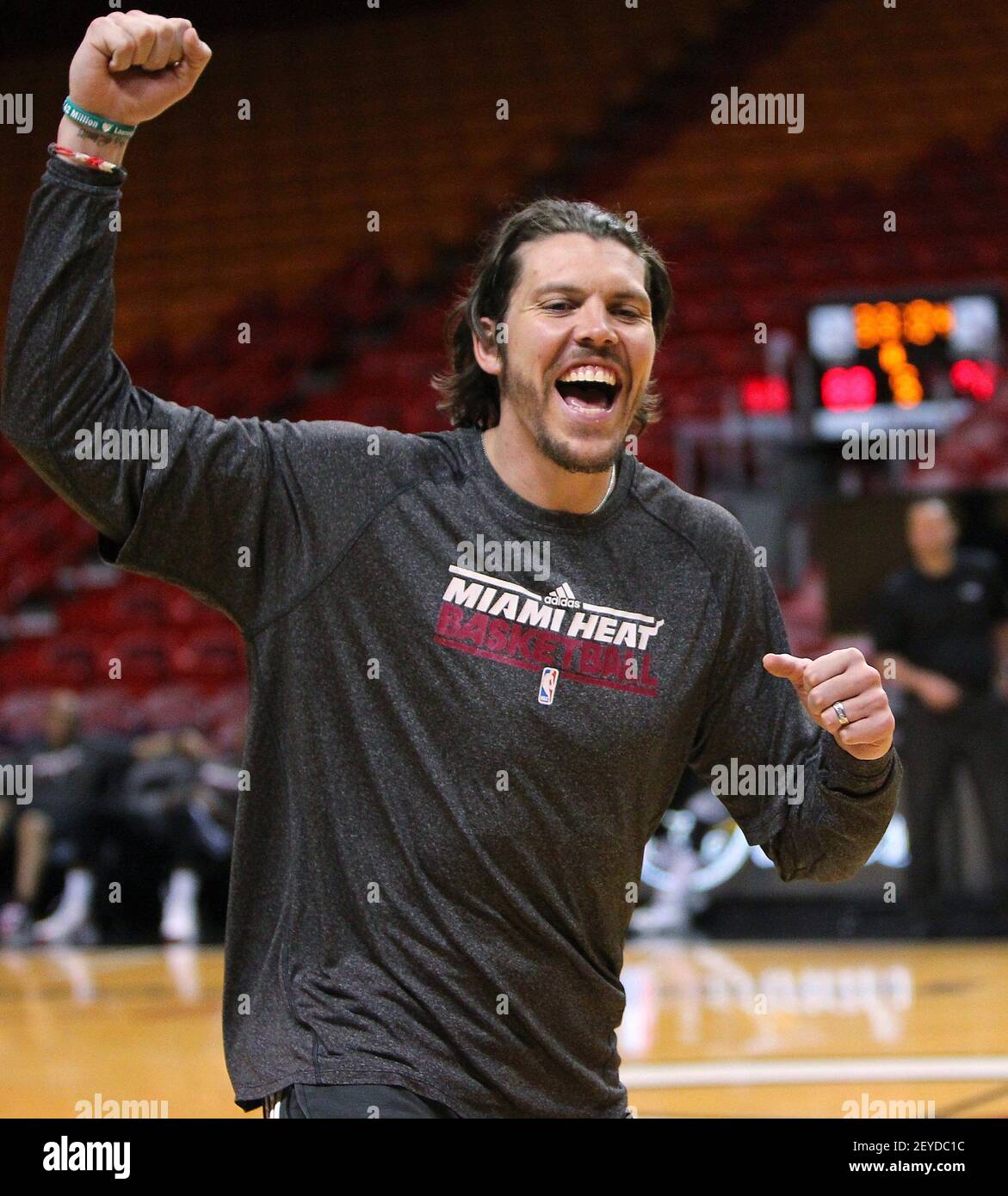 Miami Heat forward Mike Miller practices for Game 2 of the NBA Finals ...