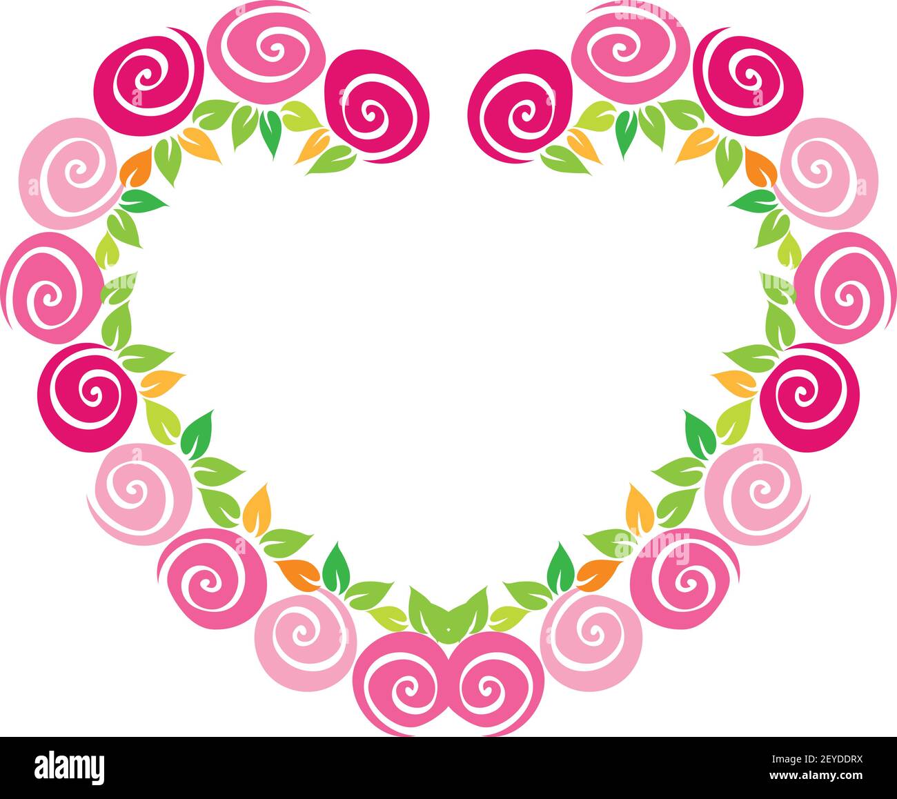 vector drawing art flower with card border frame background Stock ...