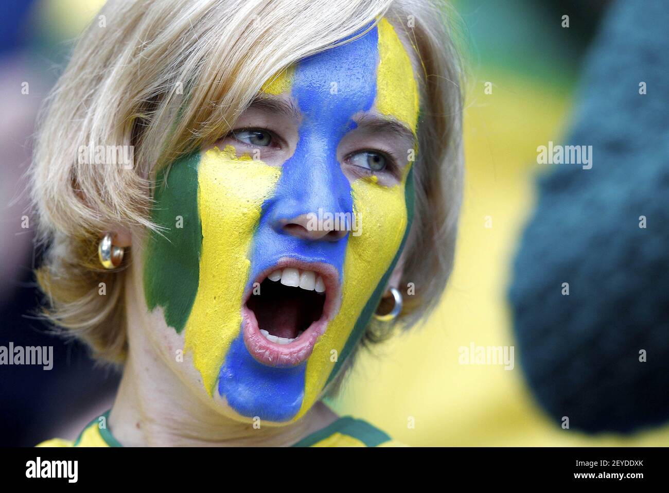 Brazil supporters before the friendly soccer match between Brazil and ...