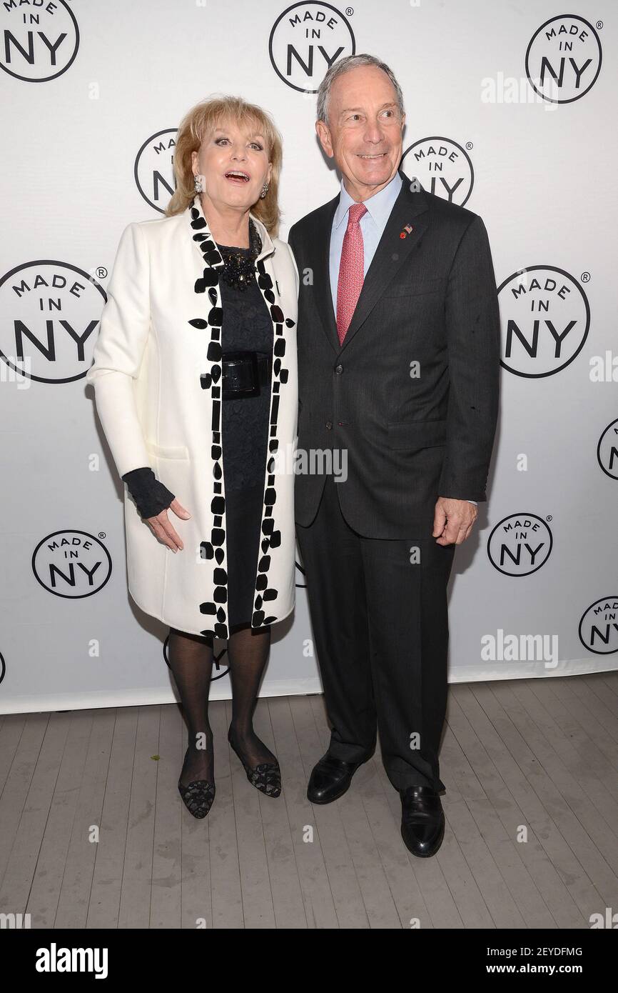 (L-R) TV Journalist Barbara Walters and New York City Mayor Michael ...