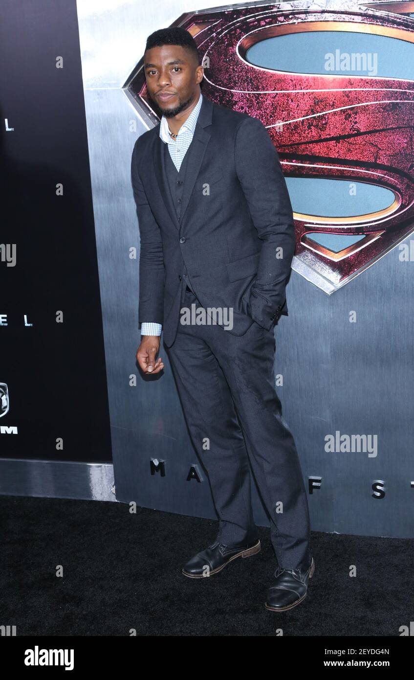 Chadwick Boseman at the 'Man Of Steel' world premiere at Alice Tully ...