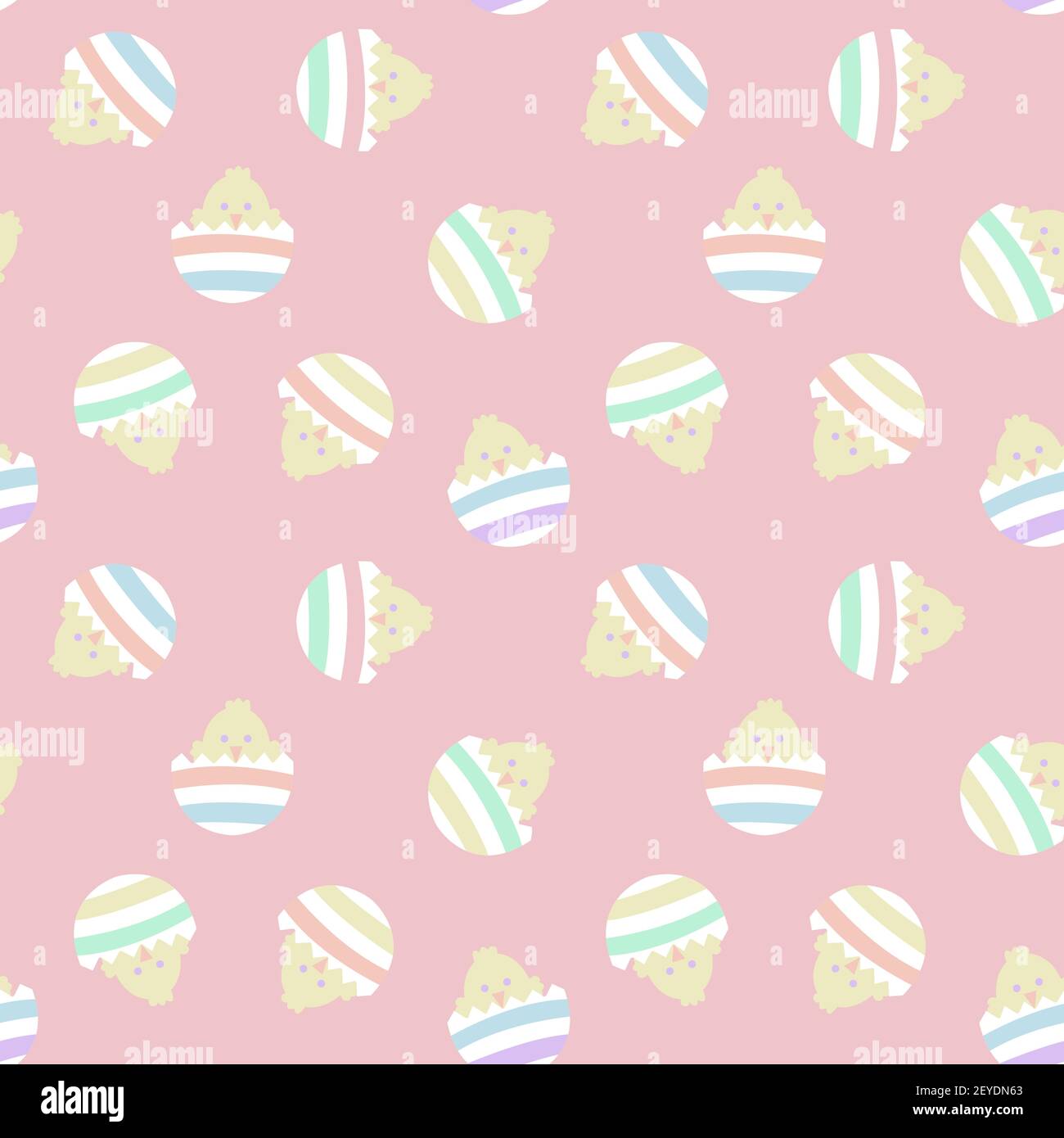 Rainbow Pastel Easter Egg Seamless Pattern for computer graphics, fashion textiles, etc Stock ...
