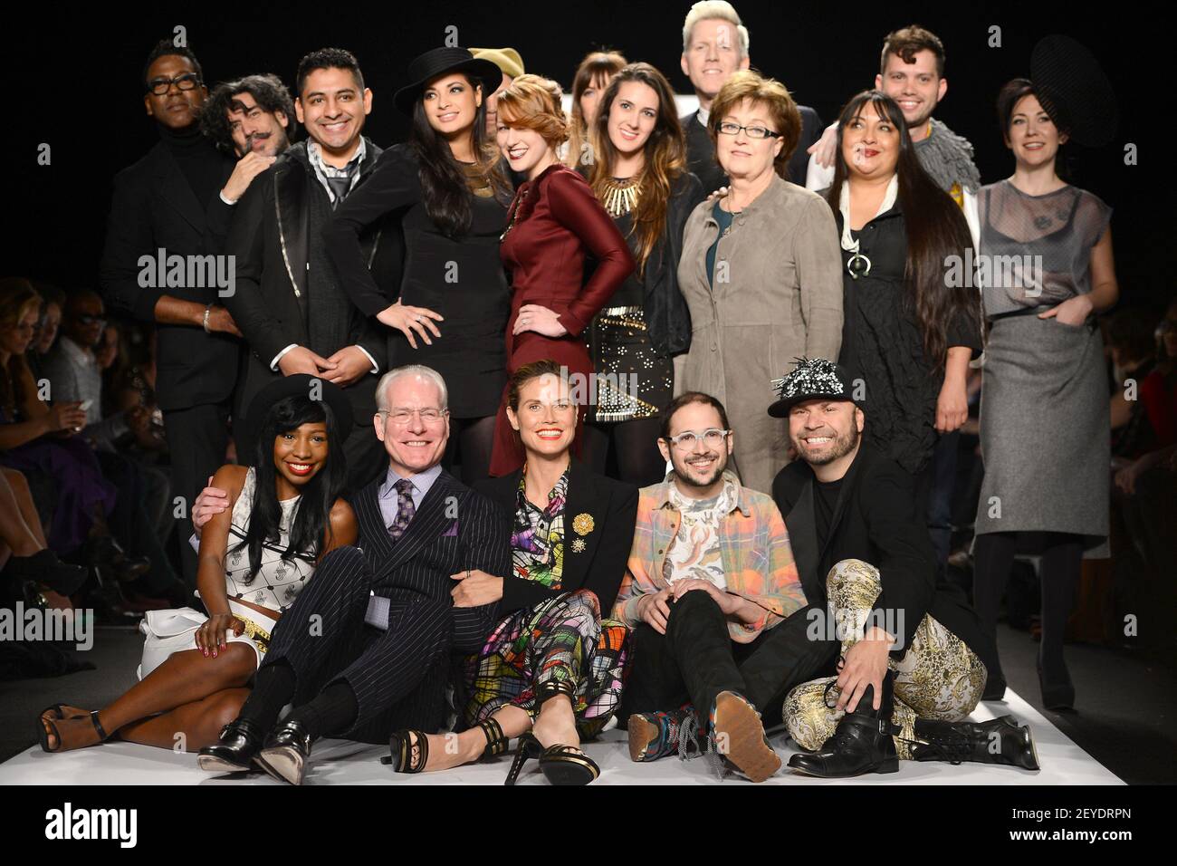 08 FEBRUARY 2013 - New York - Tim Gunn (2nd from left-sitting) and ...
