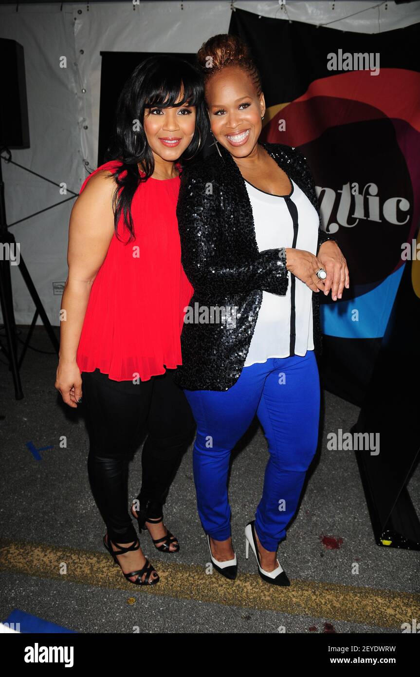 Erica Atkins-Campbell and Tina Atkins-Campbell poses for picture at the ...