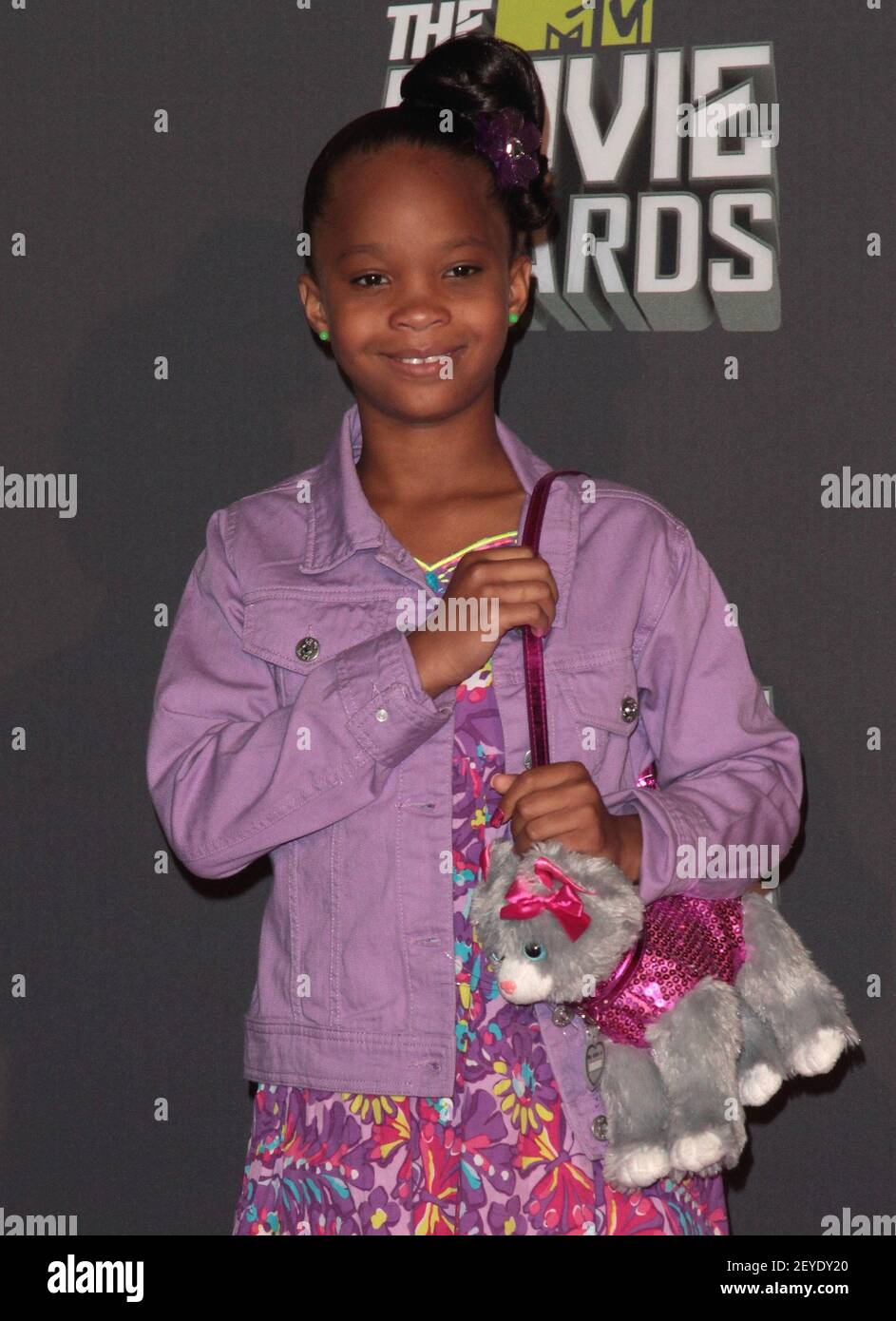 Quvenzhane Wallis attends The 2013 MTV Movie Awards - Press Room at ...