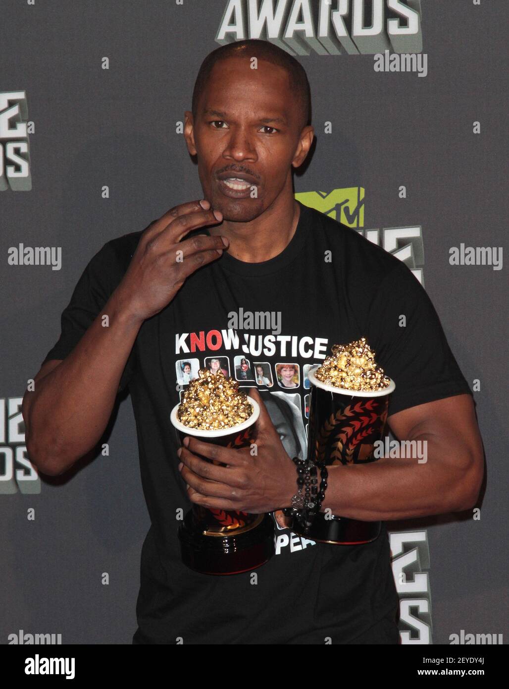Jamie Foxx attends The 2013 MTV Movie Awards - Press Room at Sony ...