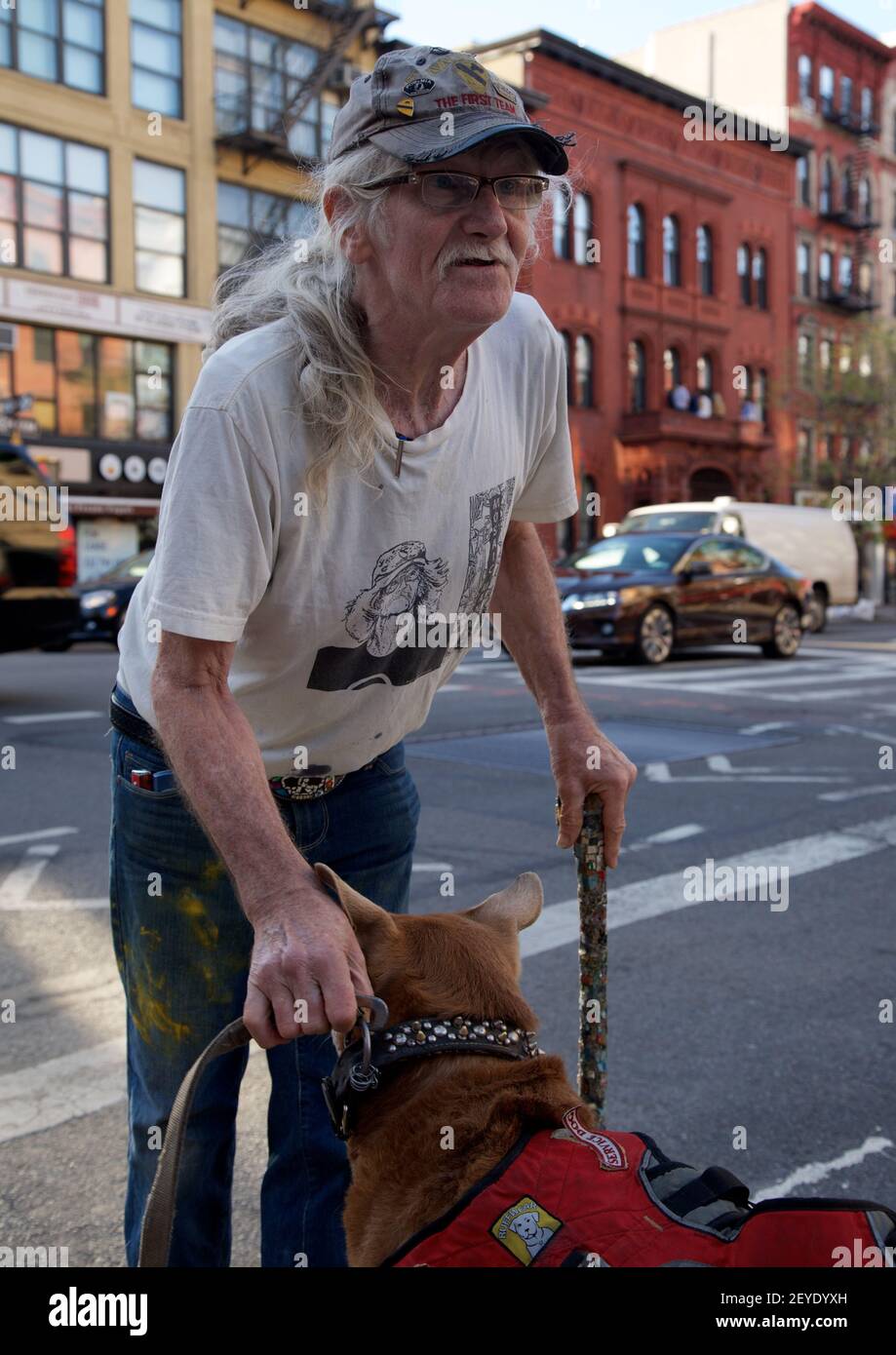 Artist Jim Powers, known as "The Mosaic Man", spotted on St Marks ...