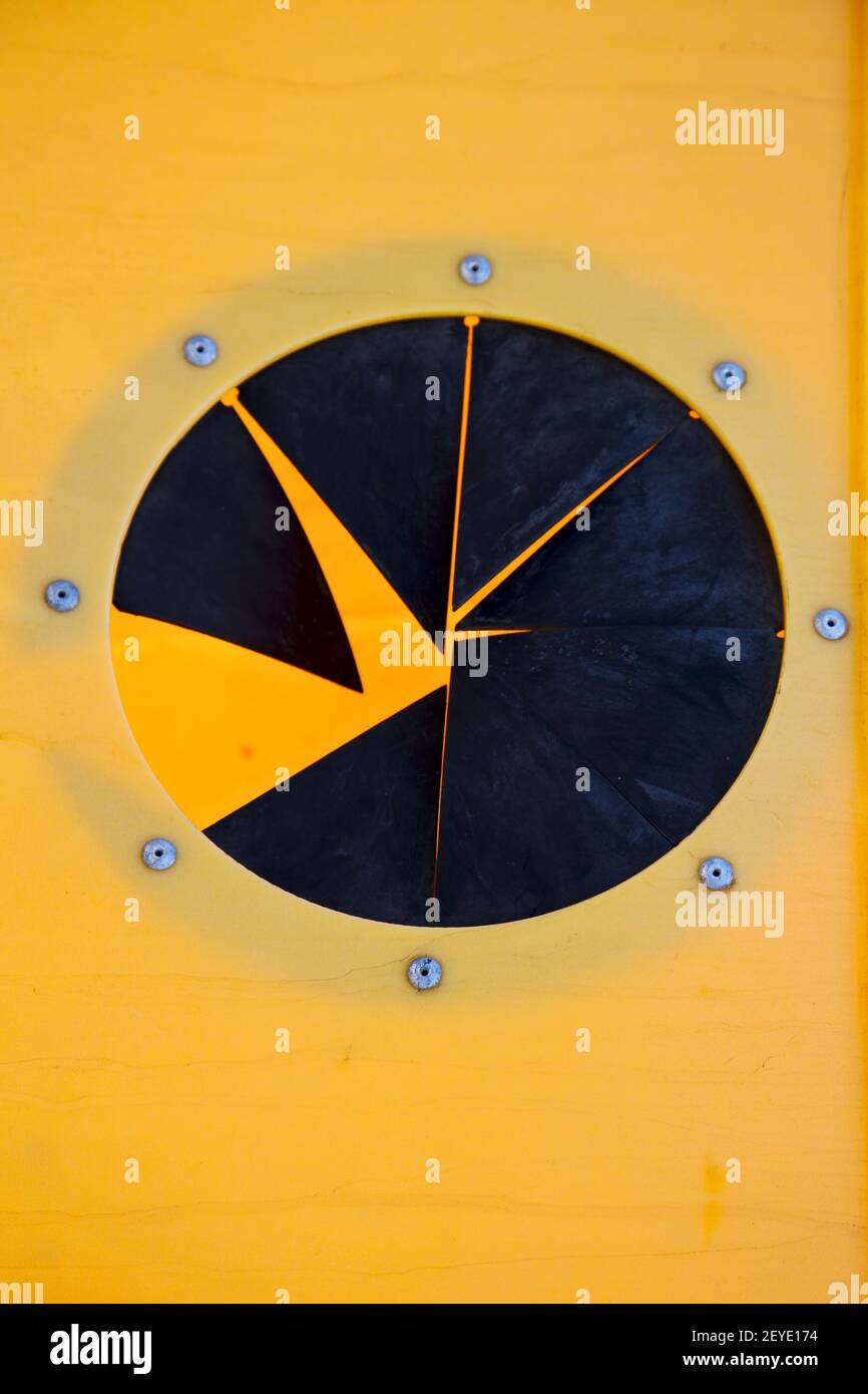 Abstract pac man in of lanzarote africa Stock Photo - Alamy