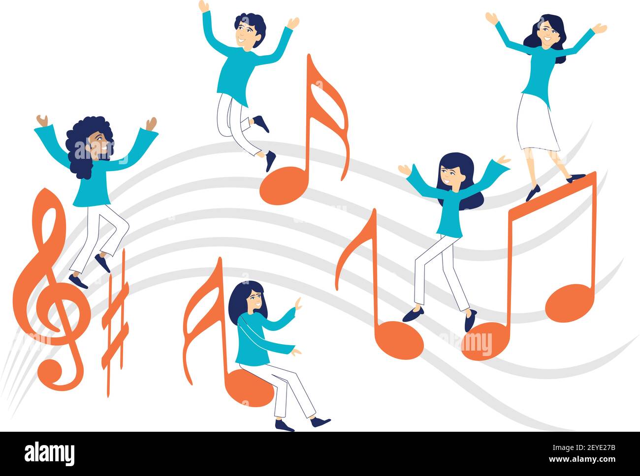 Boy at a music festival Stock Vector Images - Alamy