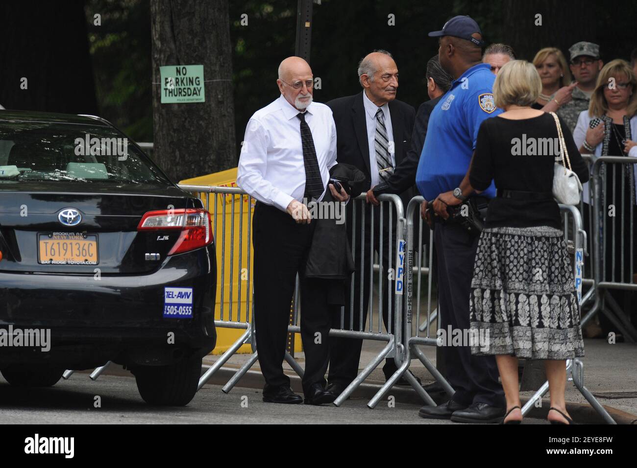 Actor Dominic Chianese arrives at the Cathedral Church of Saint John ...