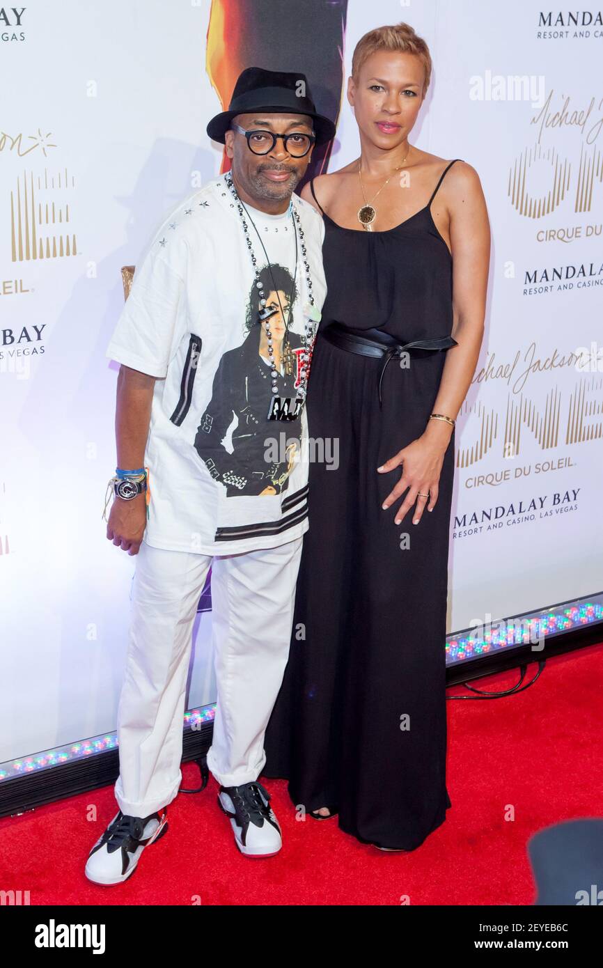 (L-R) Spike Lee; Tonya Lewis Lee attend the Michael Jackson ONE World ...