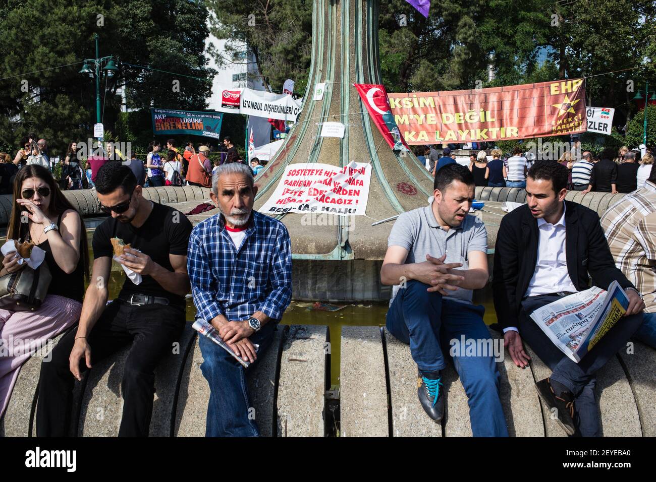 Inside and around Gezi park where the current turkisk protest movement ...
