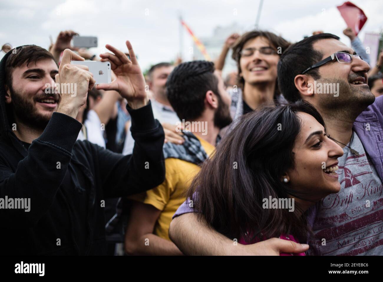 Trade unions strike and demonstration on Taksim square, Istanbul ...
