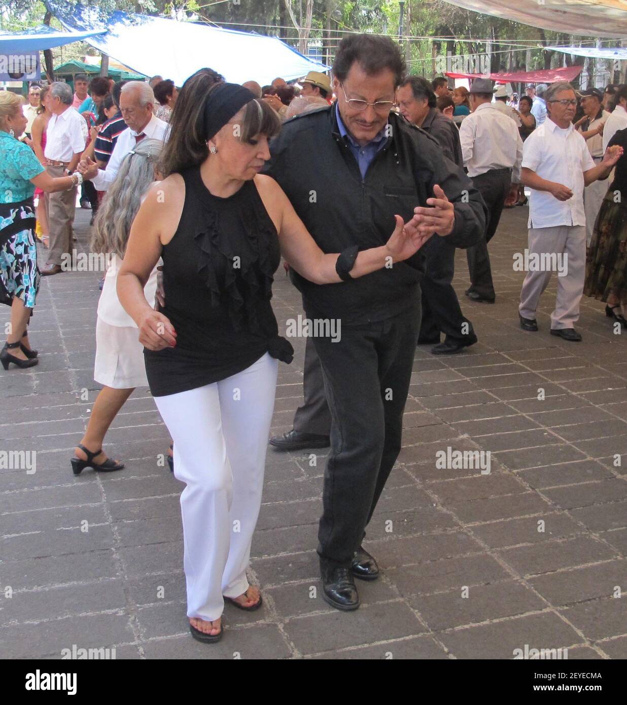 Couples perform a danzon, a slow-moving dance from Cuba, in Ciudadela ...