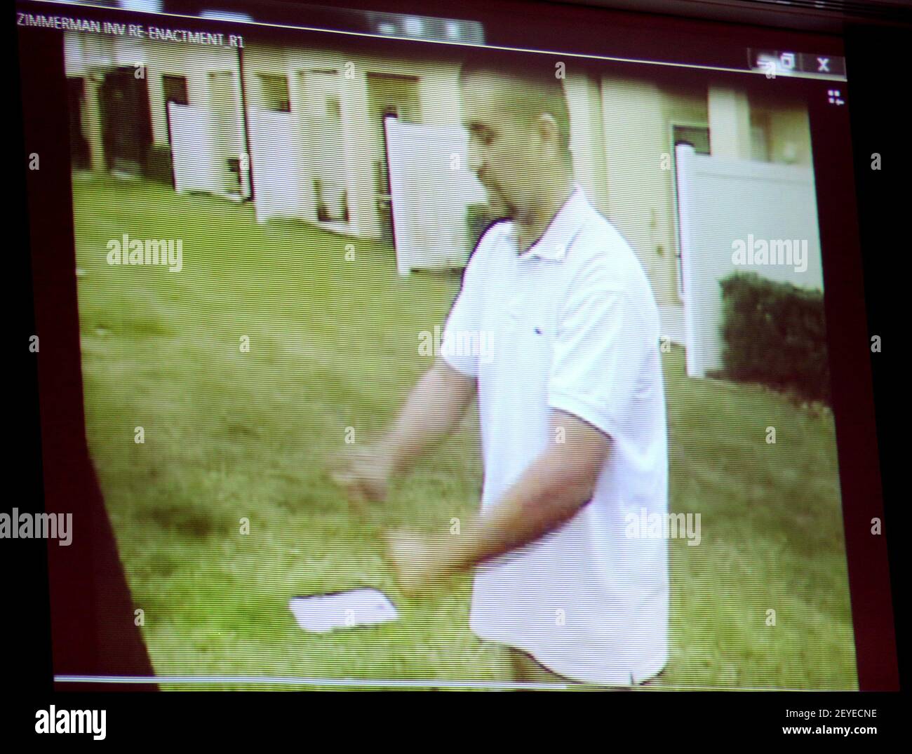 A reenactment video showing George Zimmerman with Sanford police ...