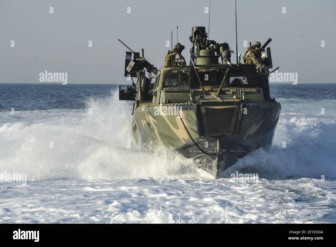 A Riverine Command Boat, assigned to Commander, Task Group 56.7.4 ...