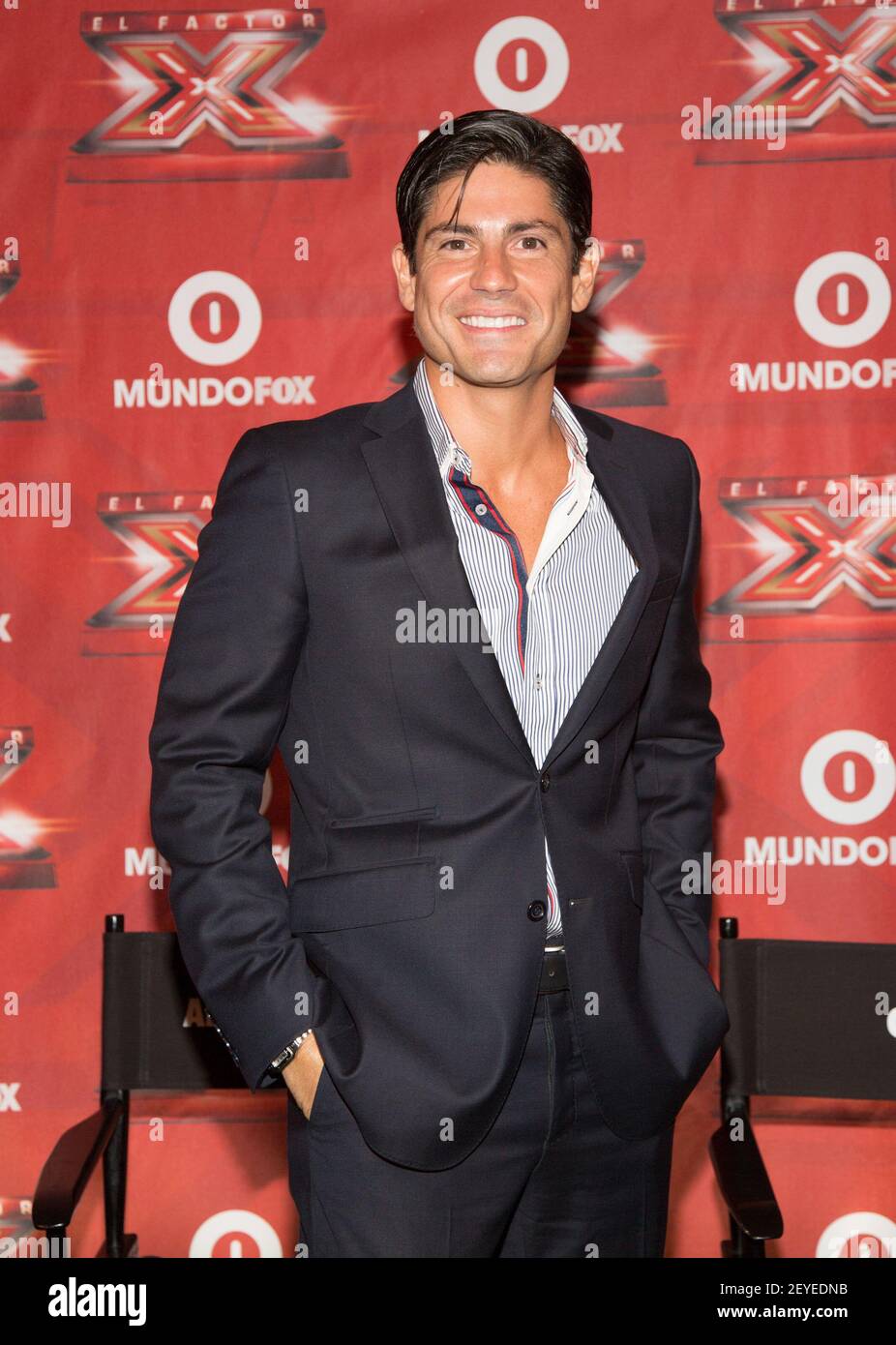 Poncho de Anda attends Mundo Fox "El Factor X" press conference at The ...