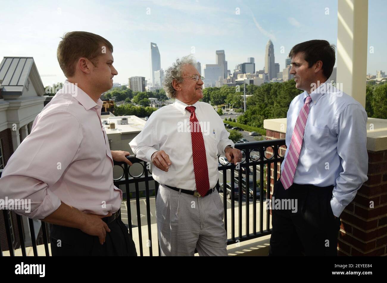 Mark Hanson, attorney, from left, Morry Johnston, partner, and Russ ...