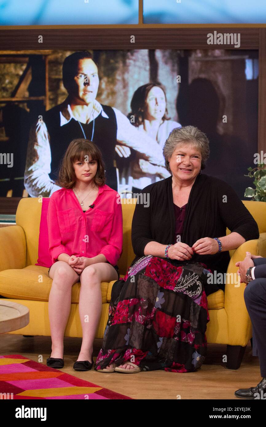 Actress Joey King and author Andrea Perron attends Despierta America to ...