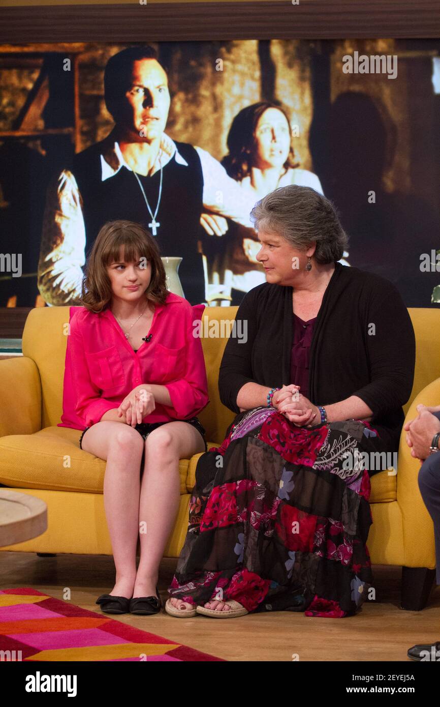 Actress Joey King, and author Andrea Perron attends Despierta America ...