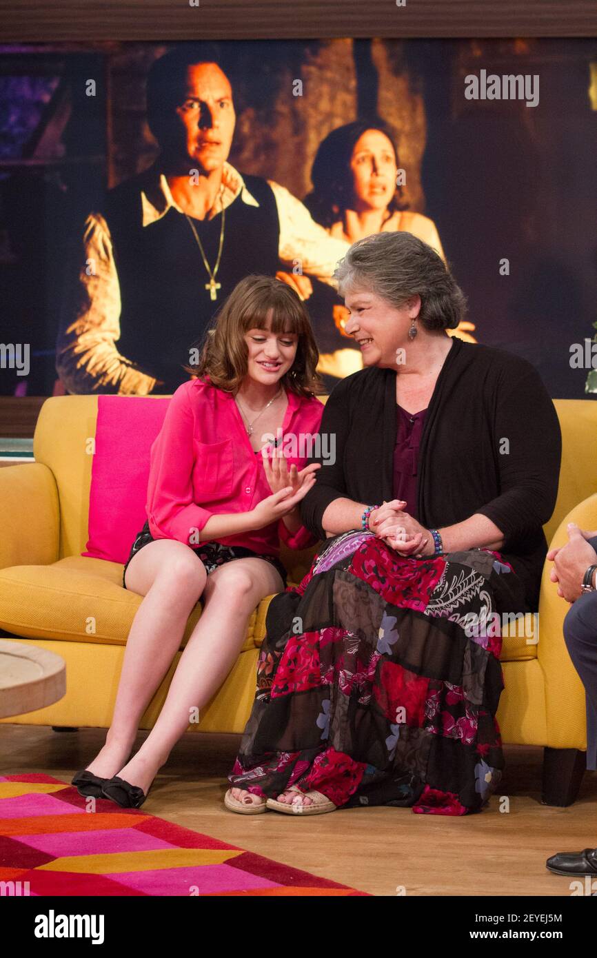 Actress Joey King, and author Andrea Perron attends Despierta America ...