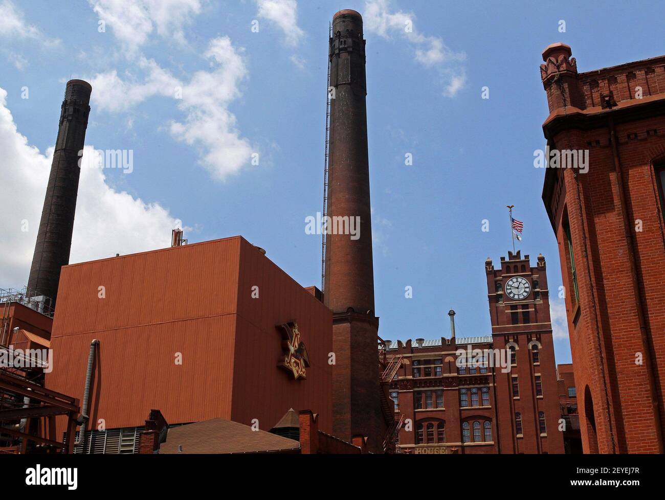 Anheuser-Busch's St. Louis brewery campus, photographed, July 3, 2013 ...