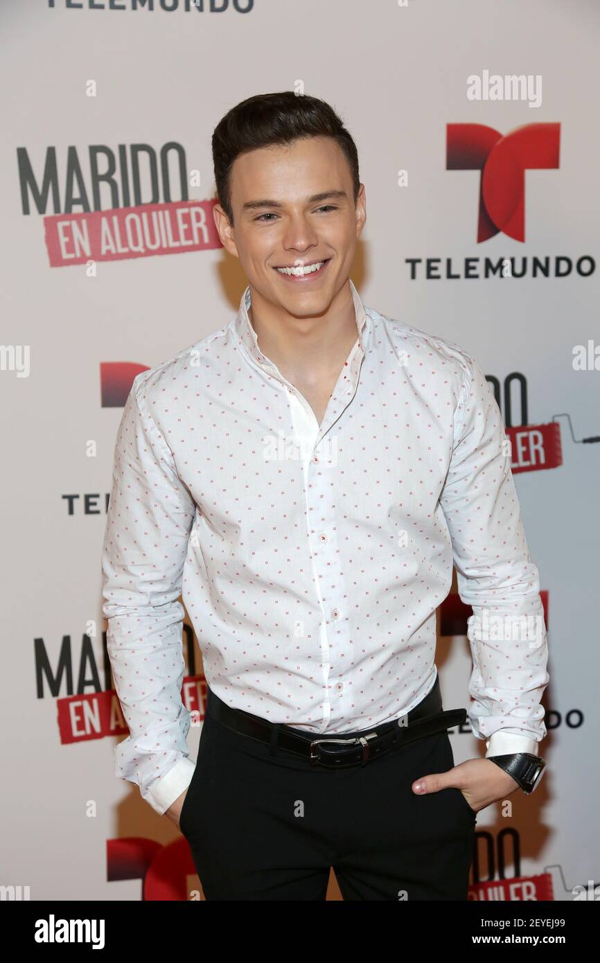 Luis Alvarez arrives at the Telemundo Premier of Spanish Language Telenovela "Marido en Alquiler ...
