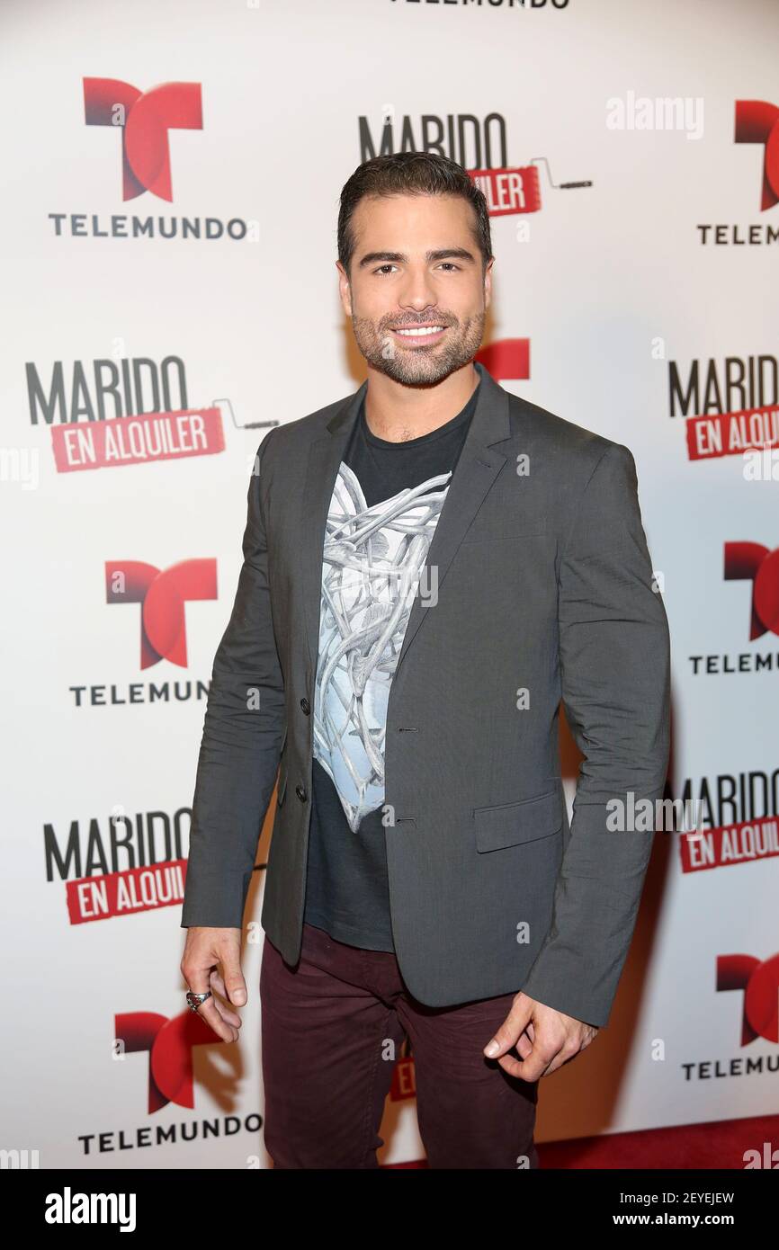 Roberto Manrique arrives at the Telemundo Premier of Spanish Language ...
