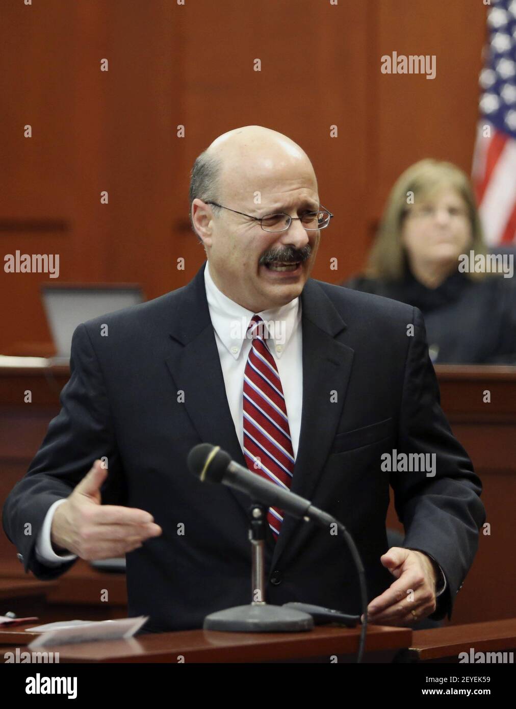 Assistant state attorney Bernie de la Rionda presents the state's ...