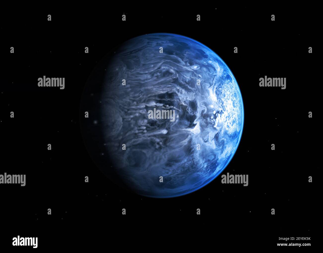 This illustration shows HD 189733b, a huge gas giant that orbits very ...