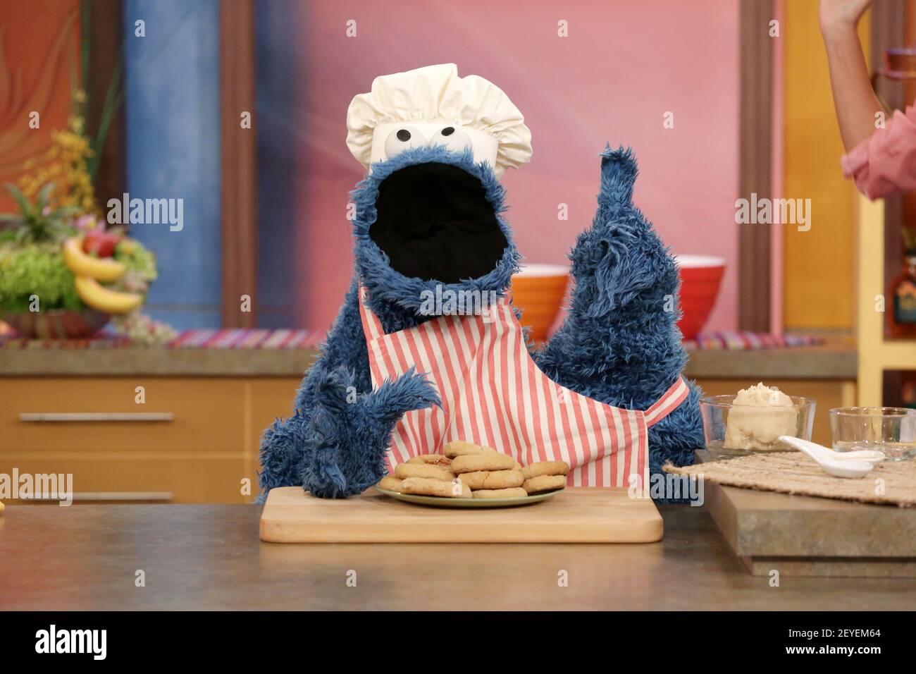 Cookie Monster visit "Despierta America Univision Headquarters on JUly ...
