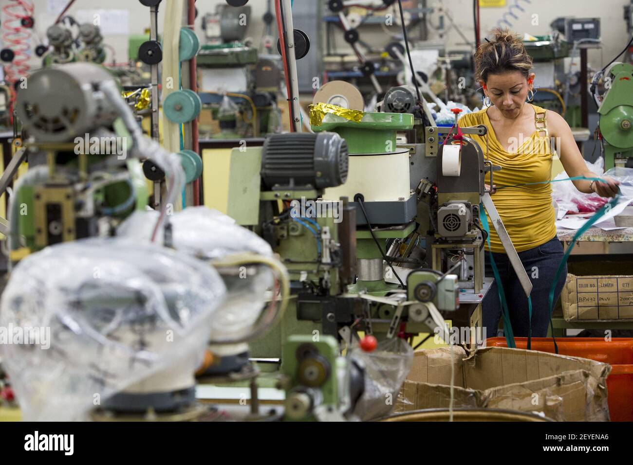 The UCAN Zipper Factory in Los Angeles, California on June 24, 2013 ...