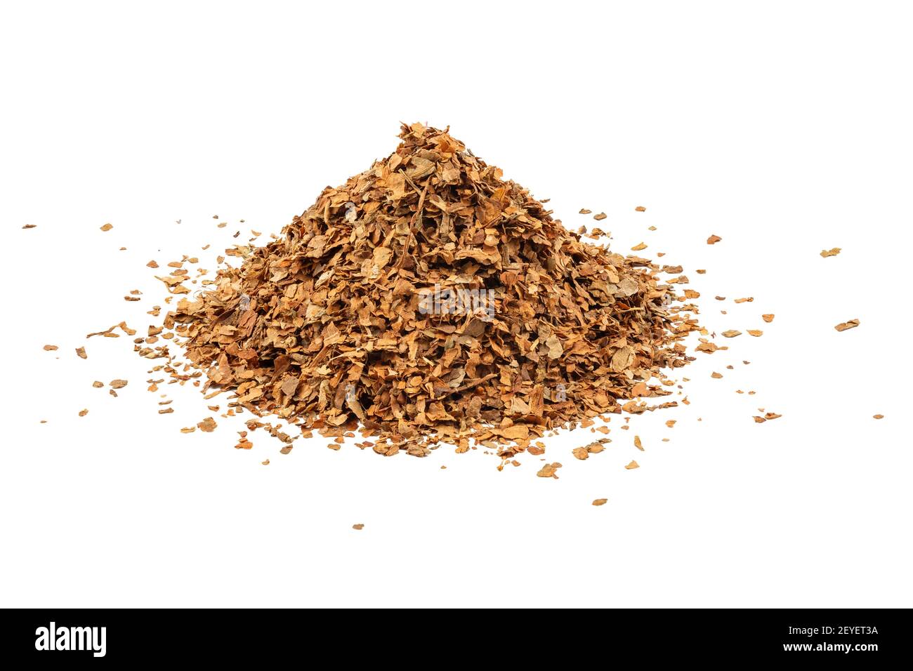 small pile of lowest quality tobacco shag also known as makhorka ...