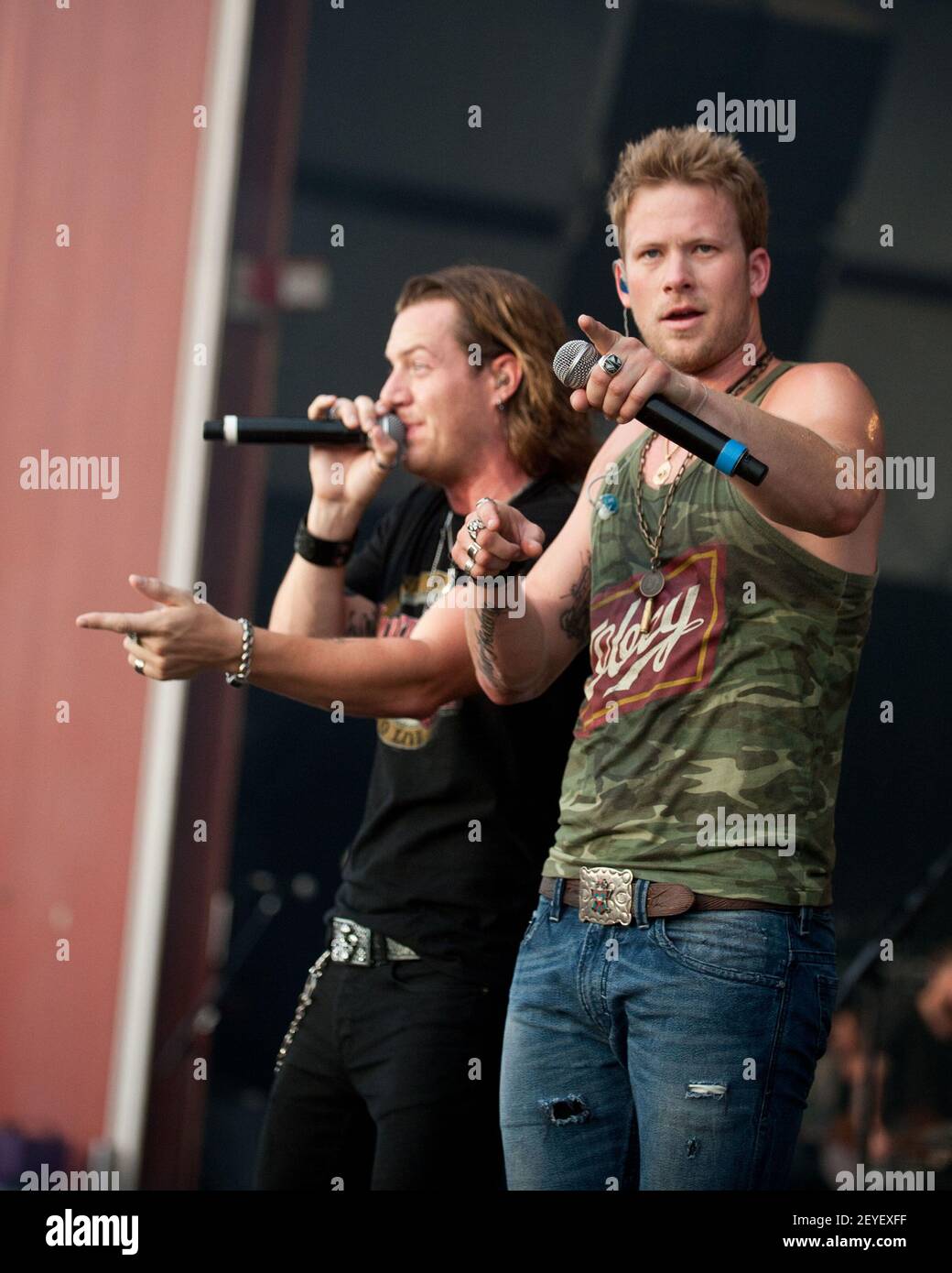 19 July 2013 - Morristown, Ohio - Brian Kelley, Tyler Hubbard, Florida ...
