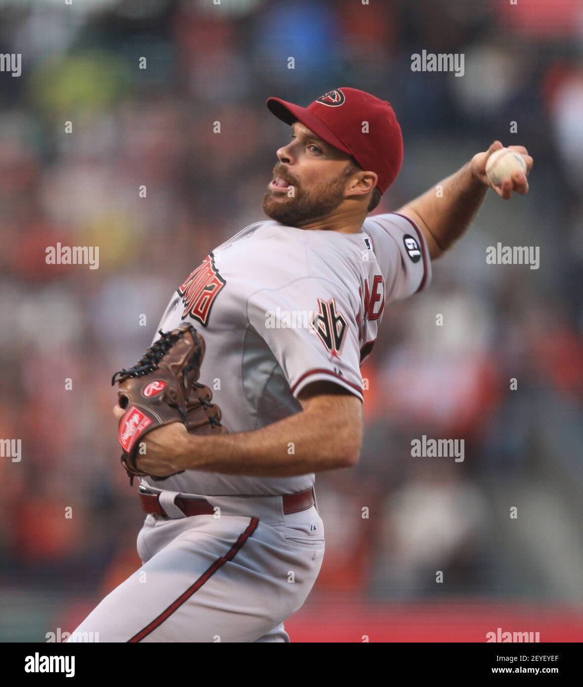 The Arizona Diamondbacks' Josh Collmenter pitches against San Francisco ...