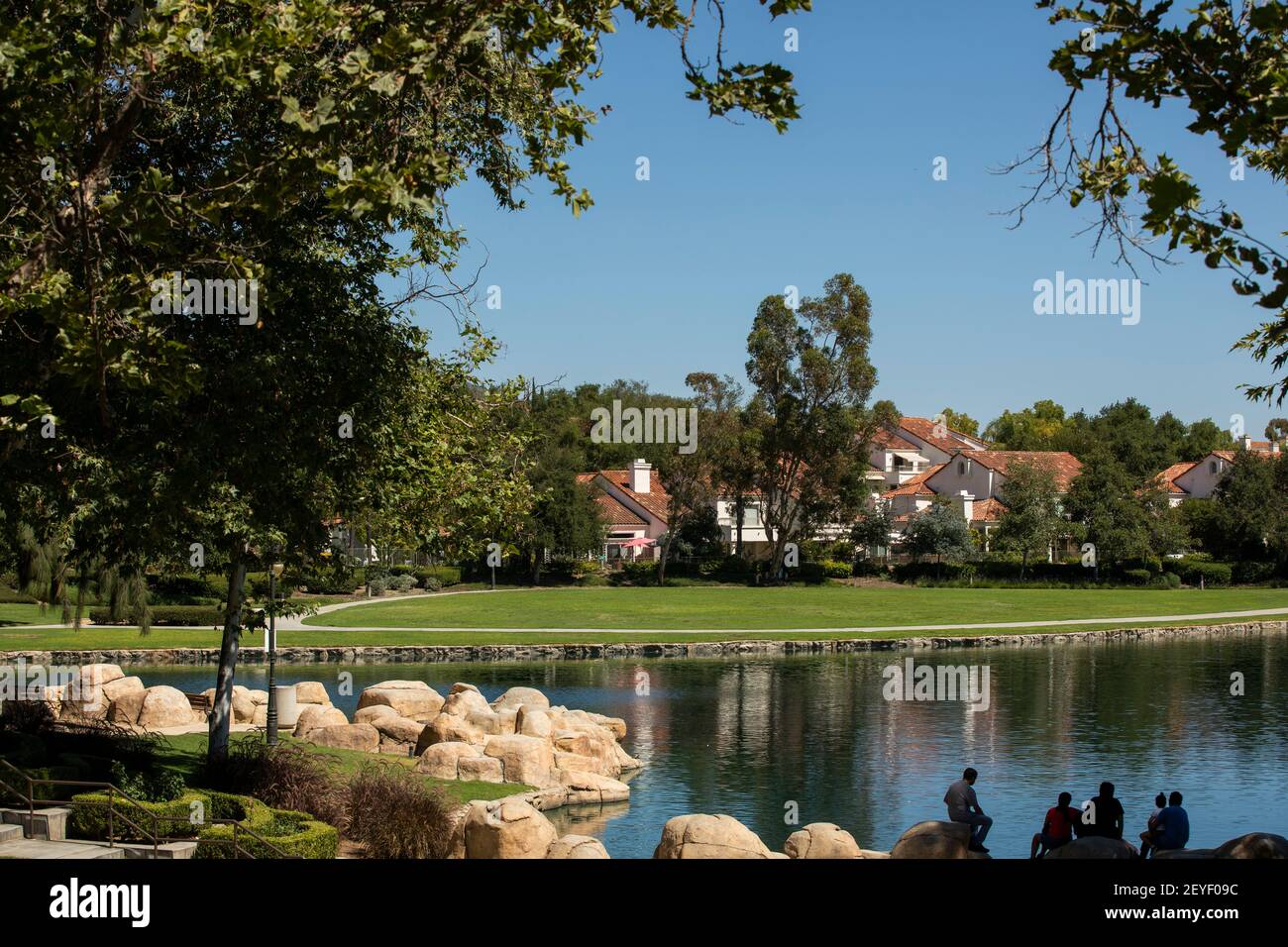Daytime view of a neighborhood in rancho santa margarita hi-res stock ...