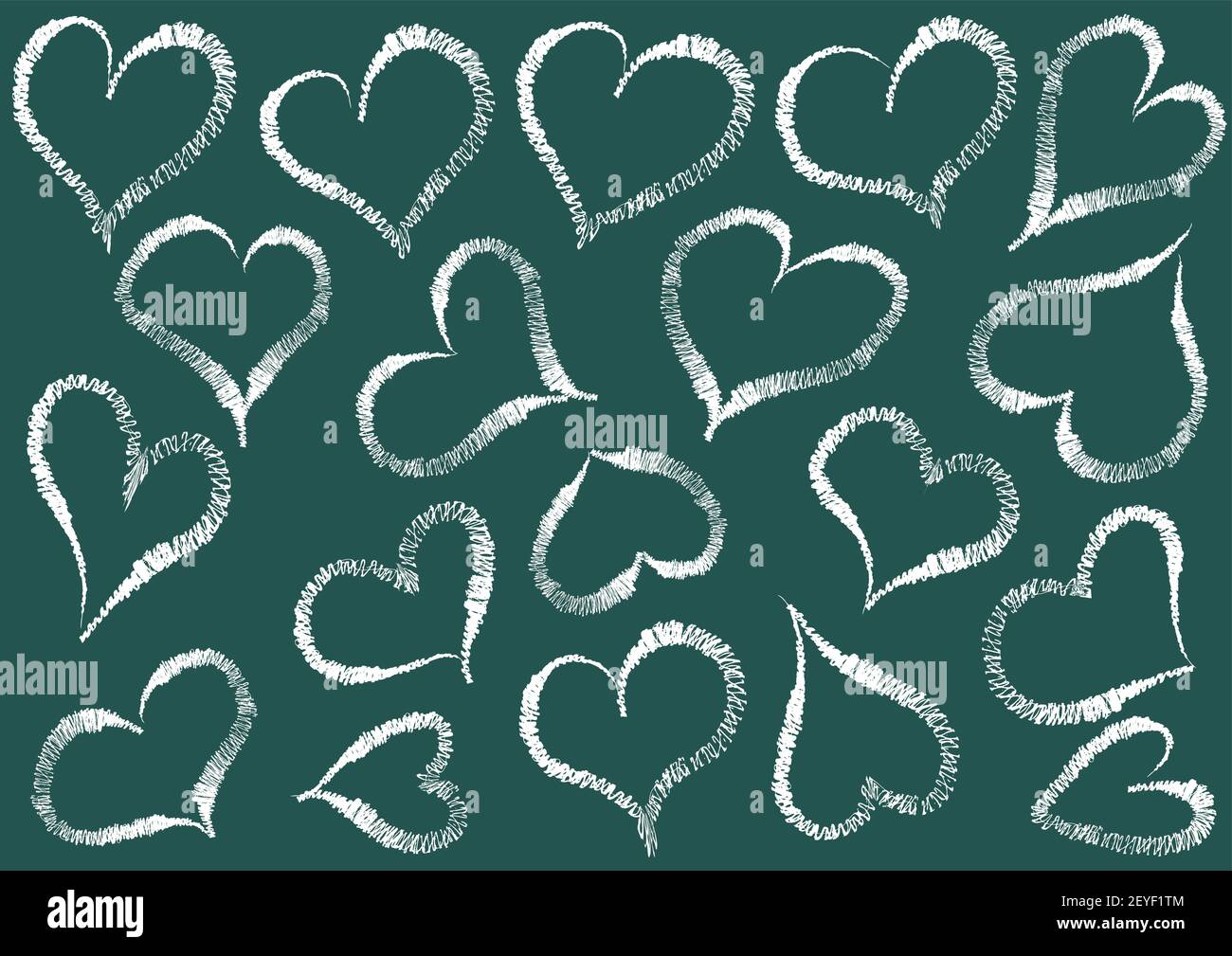 vector heart shape design set background Stock Vector Image & Art - Alamy