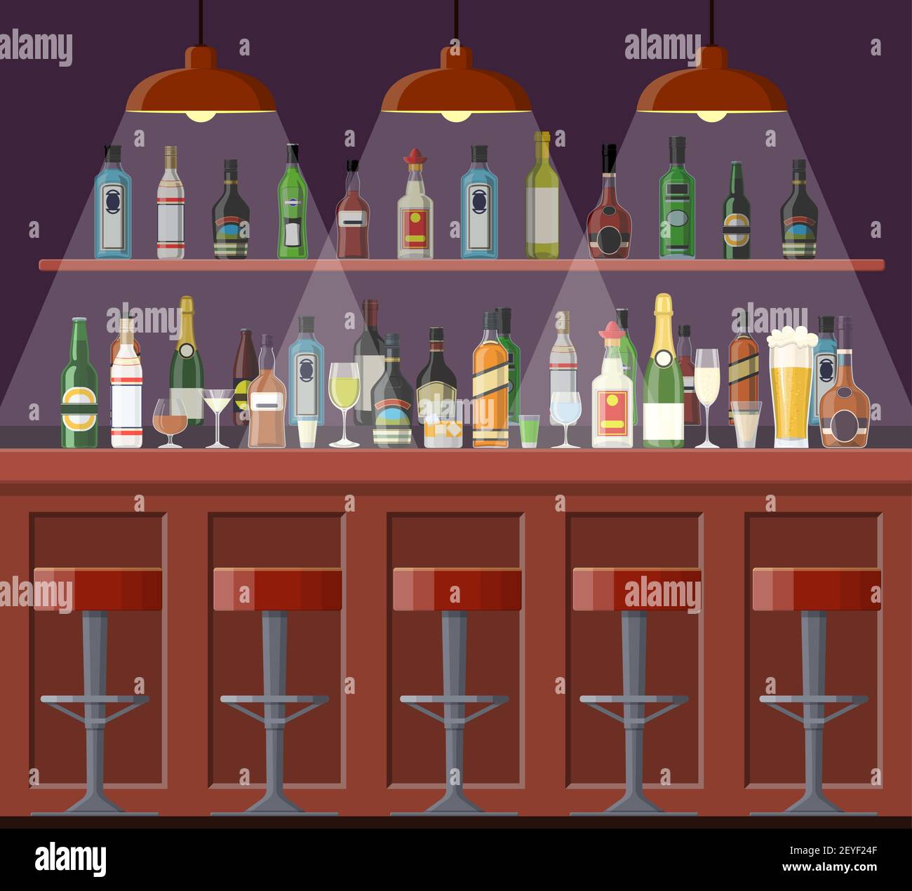 Tavern interior Stock Vector Images - Alamy