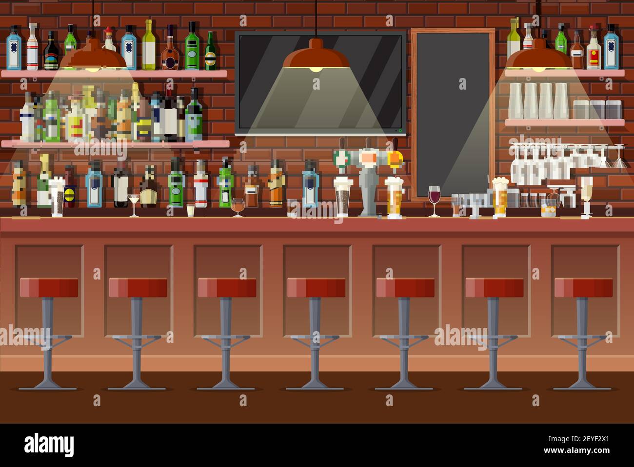 Tv night bar Stock Vector Images - Alamy