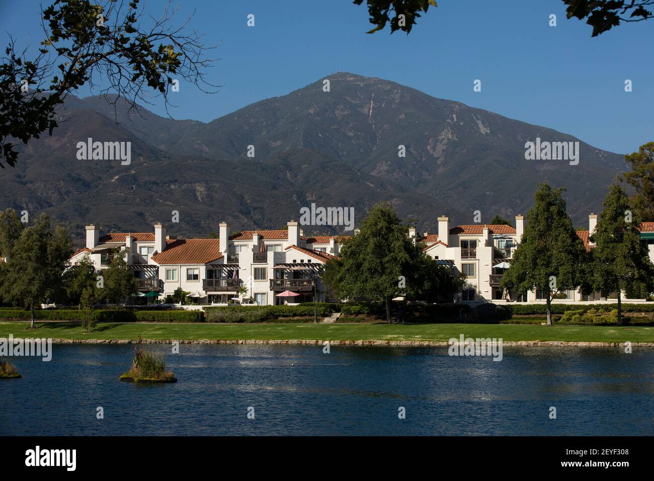 Daytime view of a neighborhood in Rancho Santa Margarita, California ...