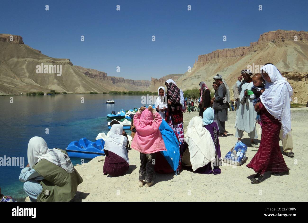 Band-e Amir park is popular with Afghans in part because it's one of ...