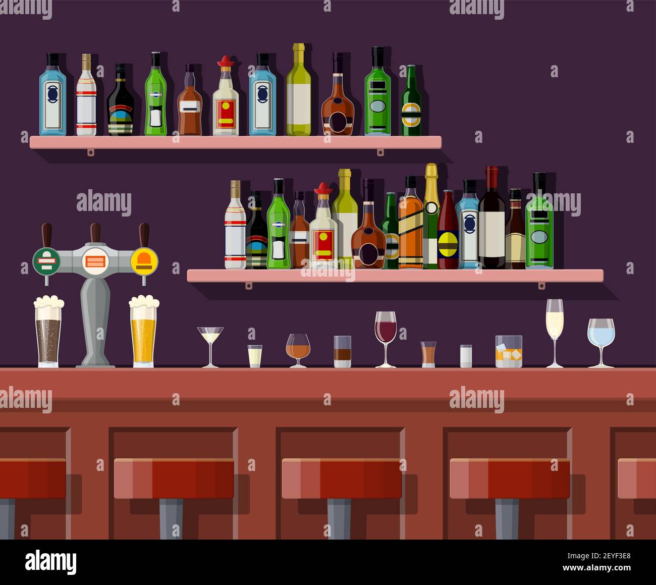 Tavern cafeteria Stock Vector Images - Alamy