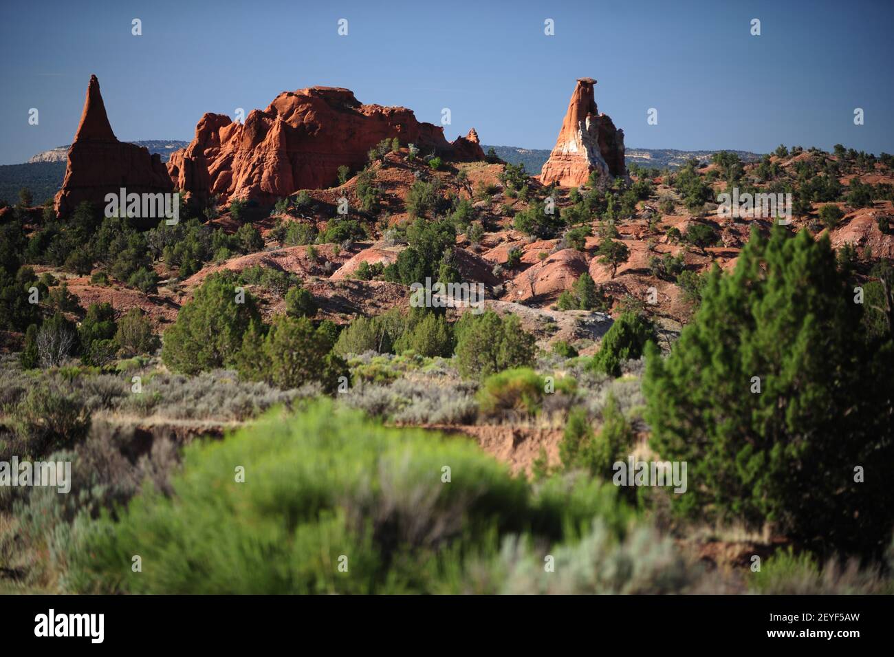The sun rises over Kodachrome Basin, a park which has over sixty sand ...